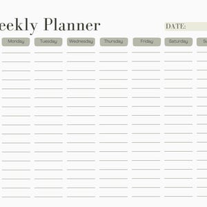Weekly Planner Time Blocking Digital Printable Weekly to Do List ...