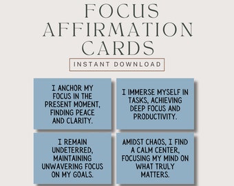 Mental Health Affirmation Cards Bundle Printable 16 Digital Positive ...