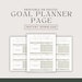 Goal Tracker Goal Planner Action Steps Digital Printable Instant ...