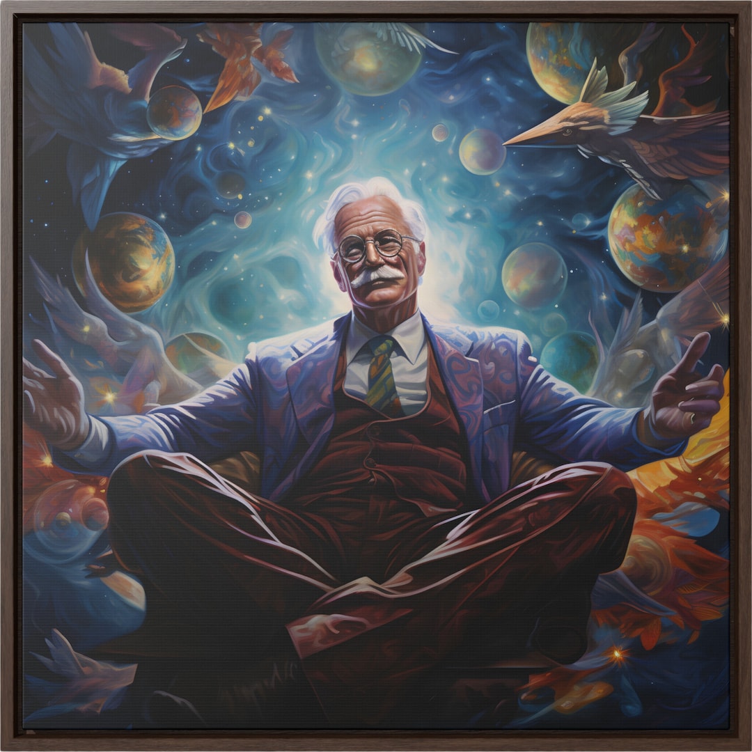 Carl Jung Square Canvas Wall Art Inspirational Wall Art Gift ...
