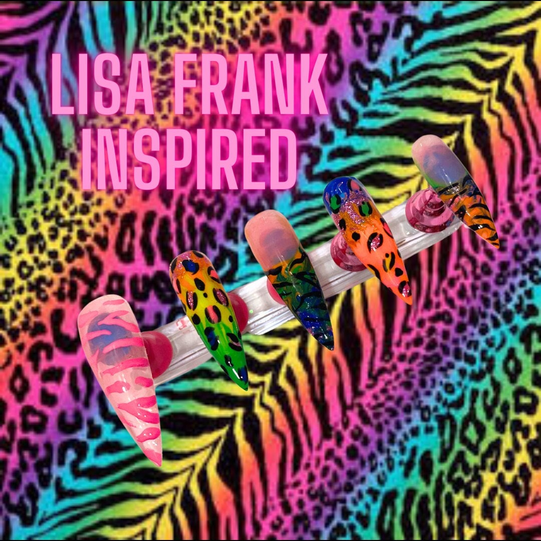 Lisa Frank Press on Nails - Etsy