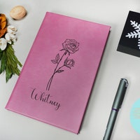 Personalized Pink Dreamer's Journal, Hardcover Diary Gift, Matte ...
