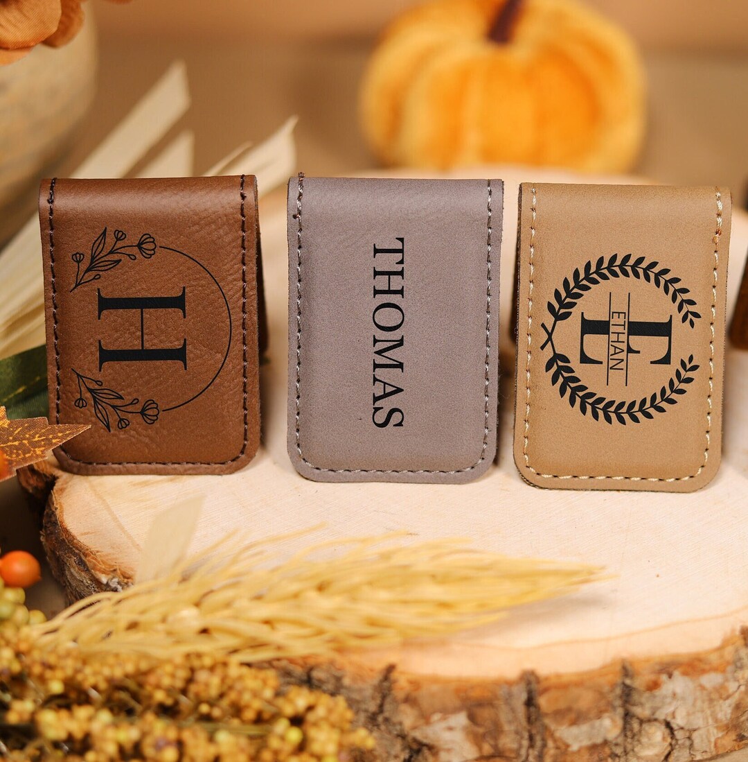 Personalized Money Clip, Groomsmen Money Clip,custom Leather Money ...