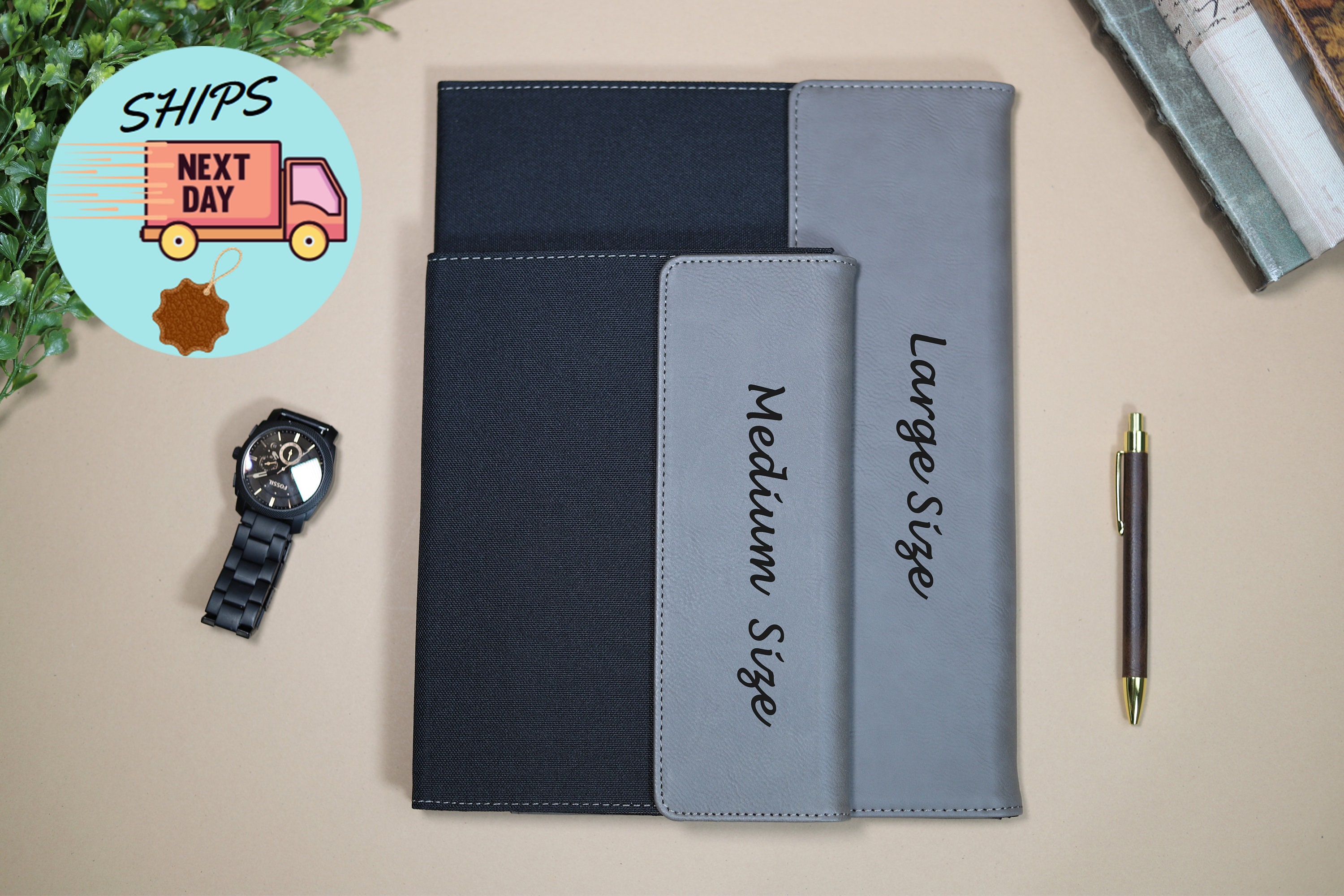 Birth Flower Portfolio,custom Flap Padfolio Notebook Birthday, Business ...