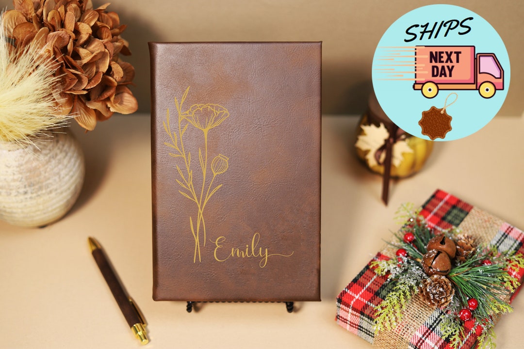 Custom Leather Journal, Personalized Journal, Personalized Notebook ...
