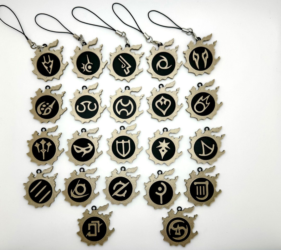 Final Fantasy XIV Keychain, FFXIV, Unique Fan Items, All Jobs, Classes ...