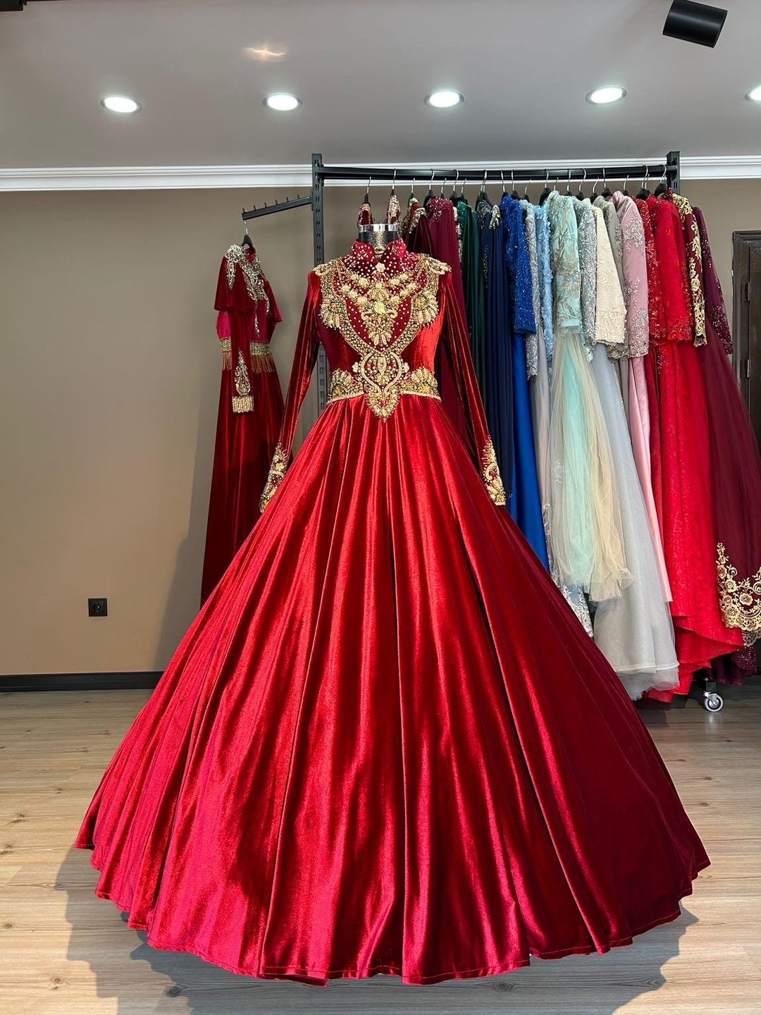 Wedding and Bridal Dress,traditional Embroidered Ottoman Bindalli ...