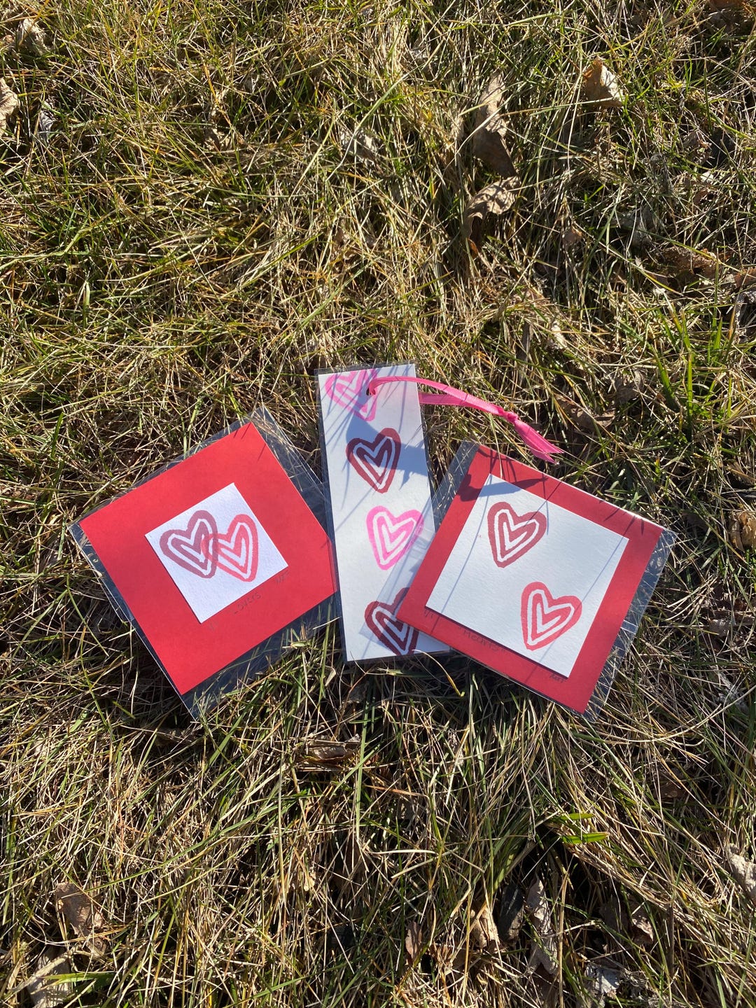 Heart Linocut Prints - Etsy