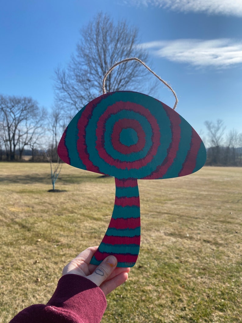 Tie Dye Mushroom Sign - Etsy