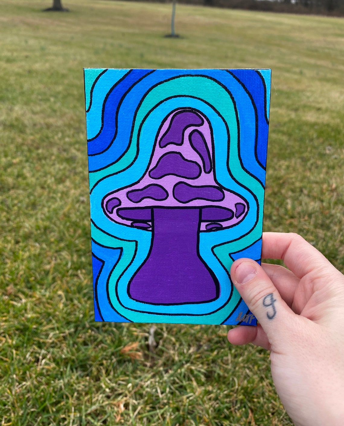 Trippy Rectangle Canvas Panels - Etsy