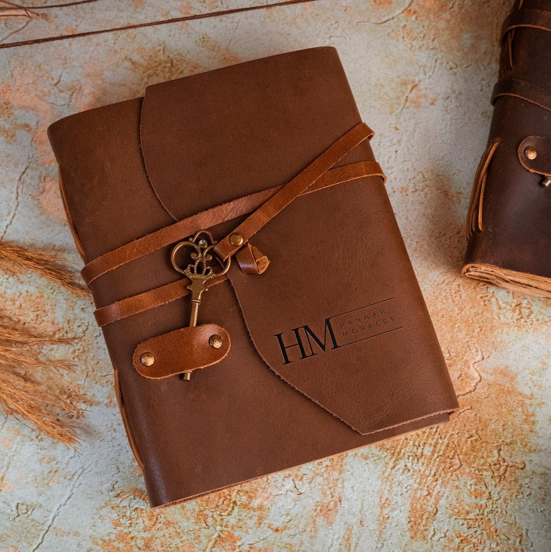Personalized Genuine Leather Journal, Leather Notebook, Custom Engraved ...