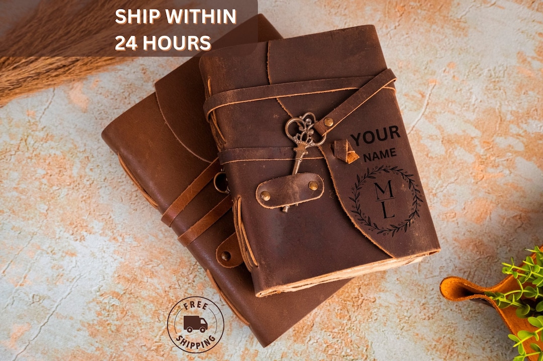 Personalized Graduation Gifts 2024 Leather Journal for Him, Handmade ...
