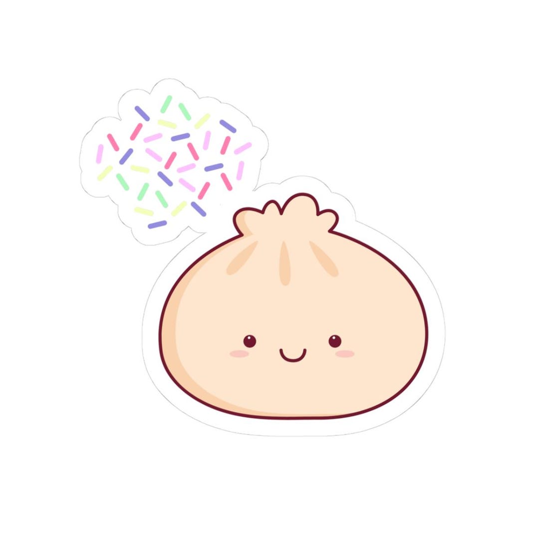 Cute Dumpling Kiss-cut Stickers for Laptop, Water Bottles, Kids Room ...