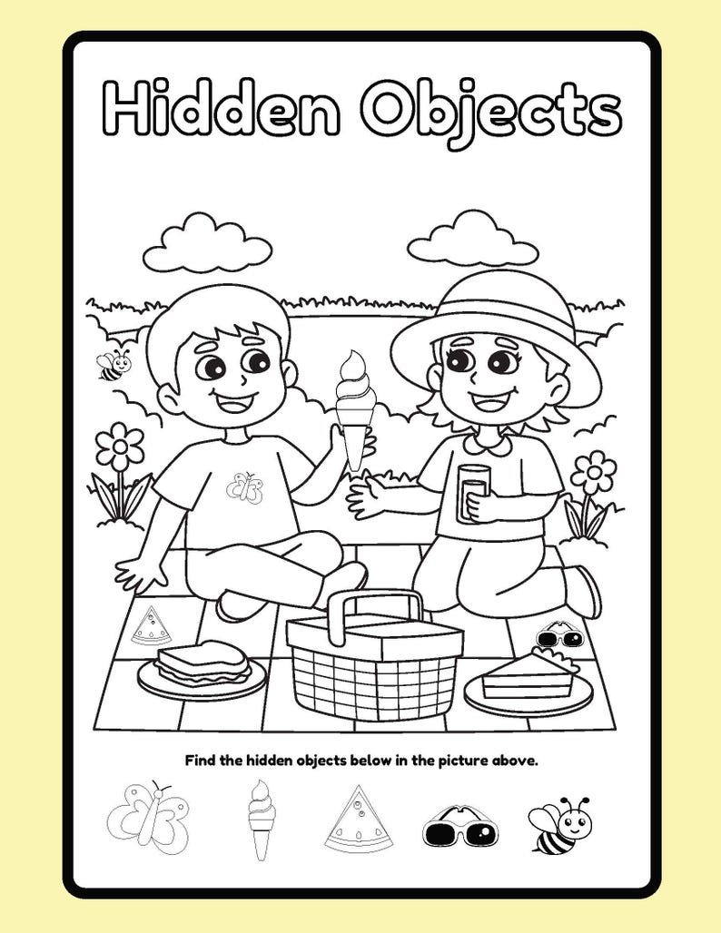 Printable Summer Fun Activity Book - Etsy