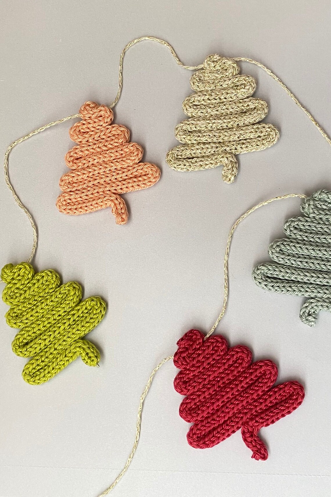Knitted Wire Wall Decor, Knit Wire, Knitted Christmas Trees, Christmas ...