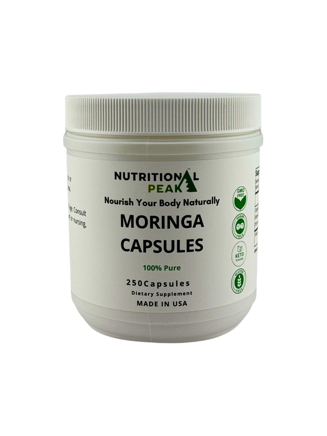 Nutritional Peak Pure Moringa Capsules – Premium Dietary Supplement ...