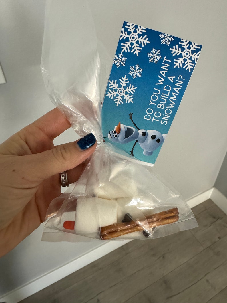 Frozen Olaf Do You Want to Build a Snowman Goodie Bag Tags and ...