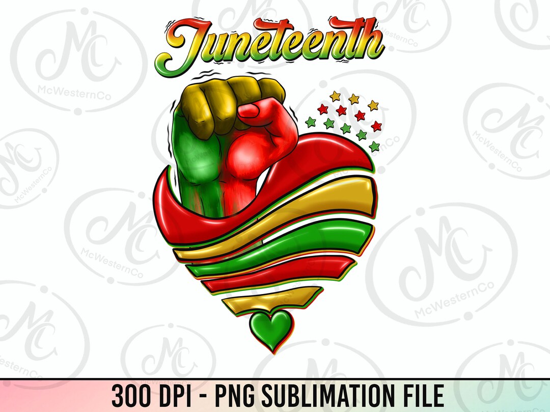 Juneteenth Hearts Png Sublimation Design Download, Juneteenth Png ...