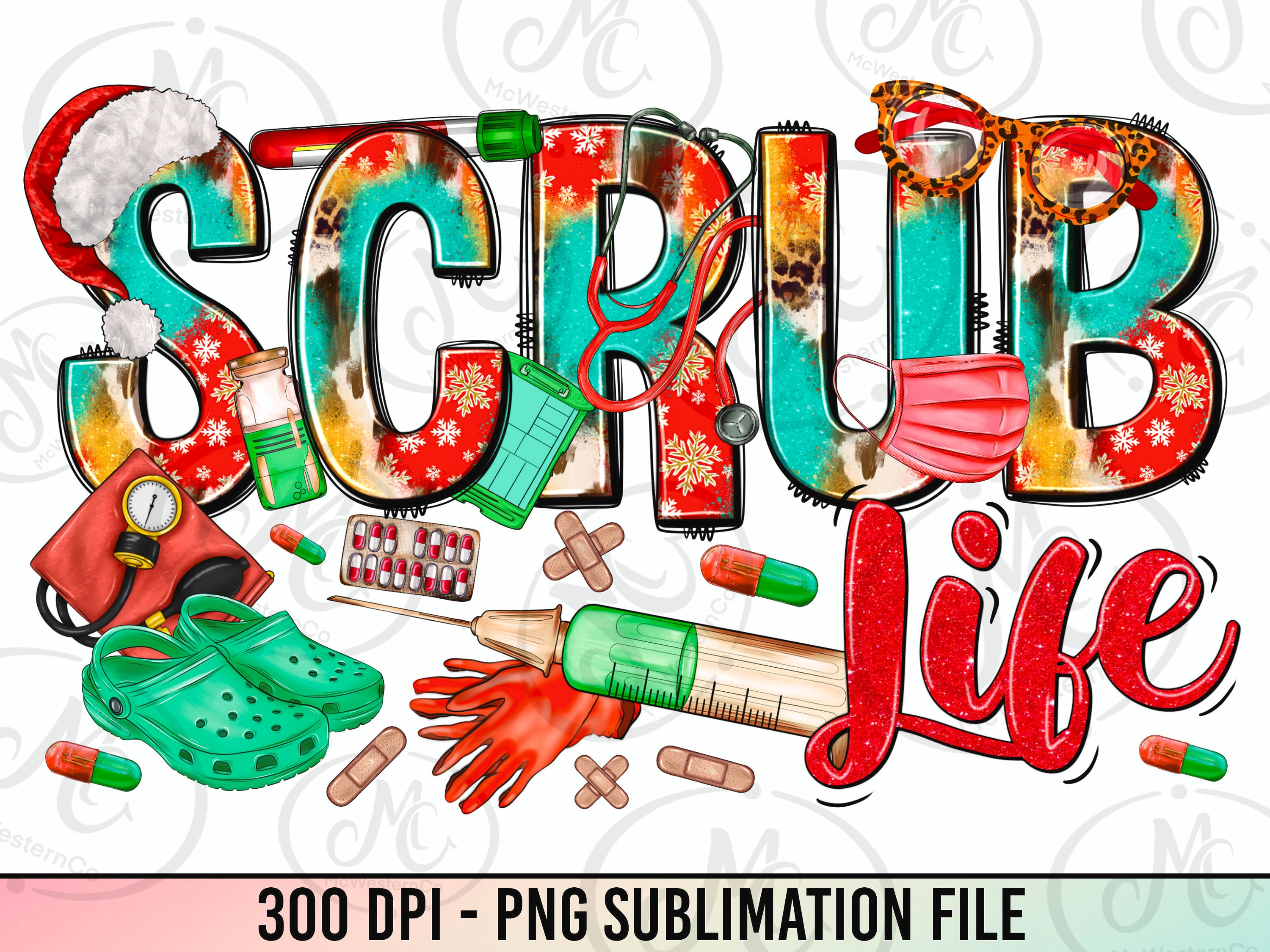 Scrub Life Png Sublimation Design Download Nurse Life Png - Etsy