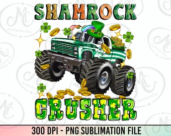 Shamrock Crusher Png Sublimation Design Download, St. Patricks Day Png ...