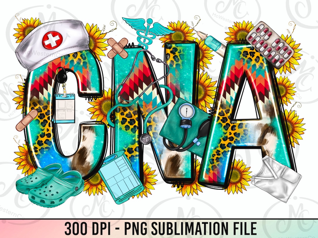 Nurse CNA Png Sublimation Design Download, Nurse Life Png, Nursing Png ...
