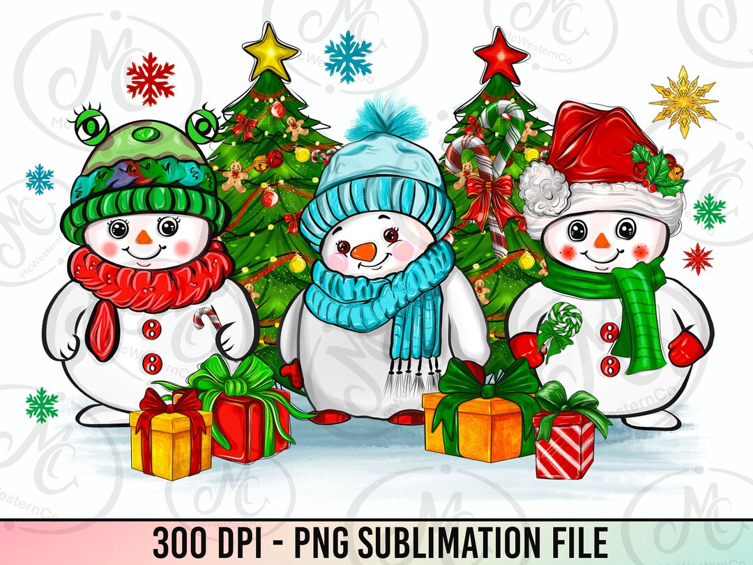 Snowmen Winter Png Sublimation Design Download, Winter Vibes Png, Hello ...