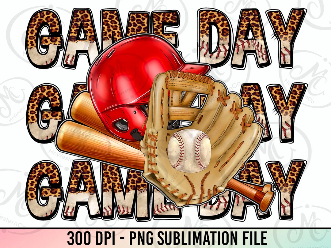Game Day Baseball Png Sublimation Design Download, Baseball Png, Sport ...