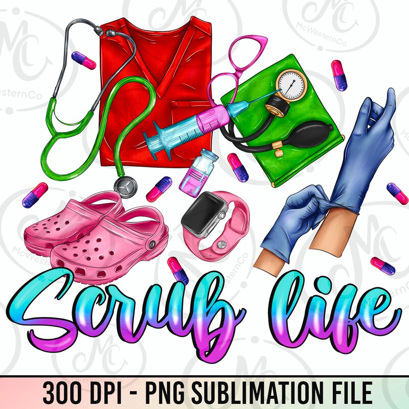 Livin the Scrub Life - Etsy