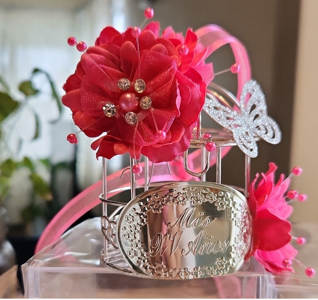 Traditional Keepsake With Butterfly /quinceañera Recuerdos/party Favors ...