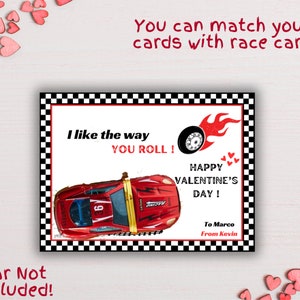 Editable Racing Cars Valentine's Day Cards , Valentine's Day Classroom ...