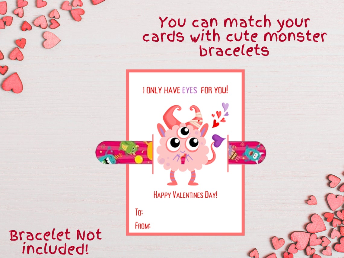 Editable Monsters Valentine's Day Cards , Valentine's Day Classroom ...