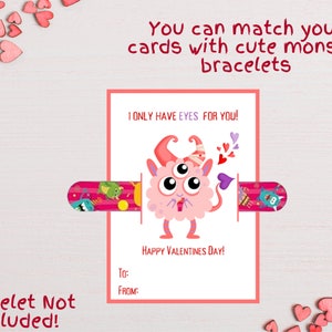 Editable Monsters Valentine's Day Cards , Valentine's Day Classroom ...