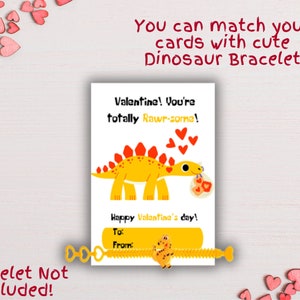 Editable Dinosaurs Valentine's Day Cards , Valentine's Day Classroom ...