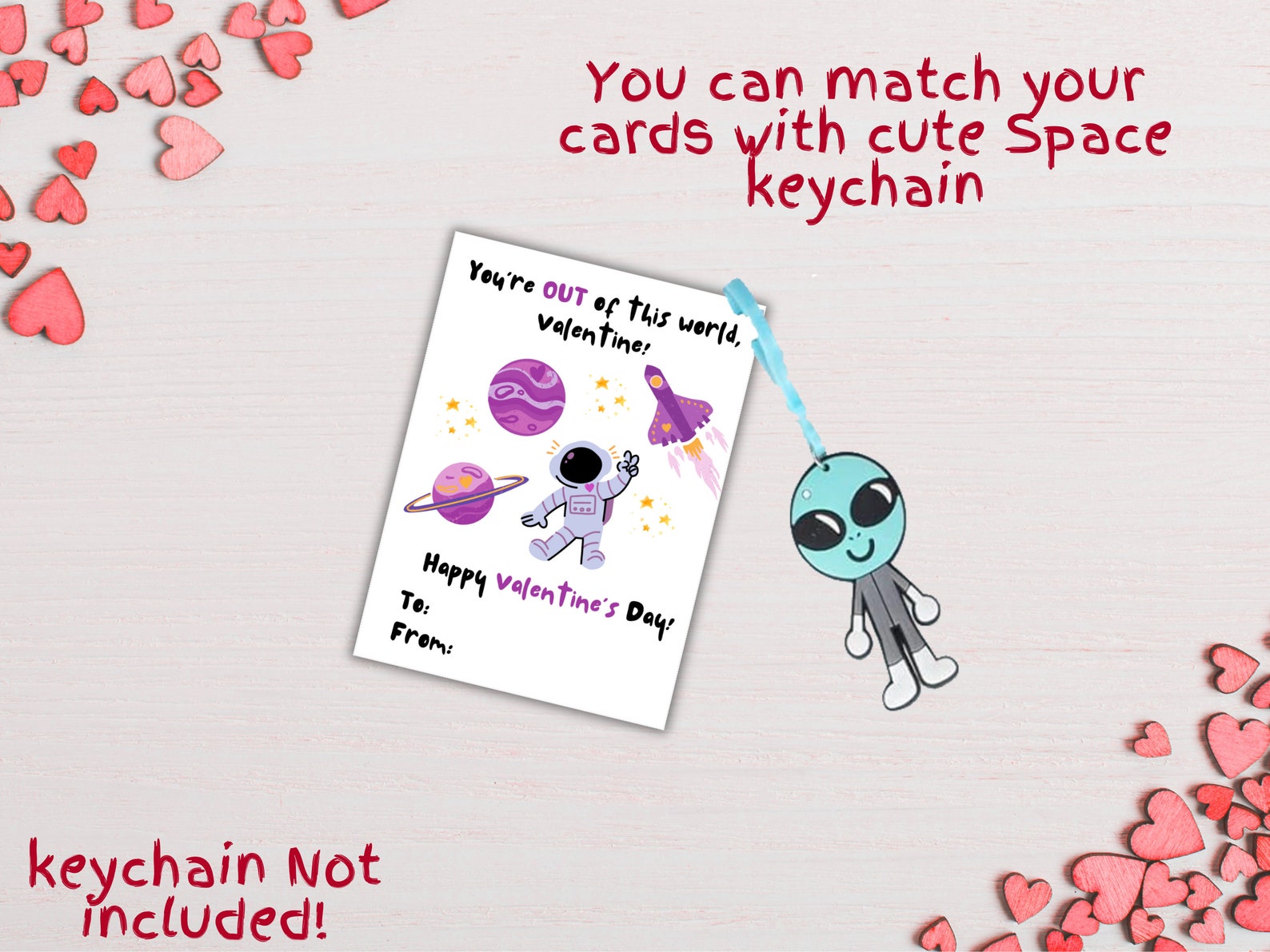 Editable Space Valentine's Day Cards, Valentine's Day Classroom Gift ...
