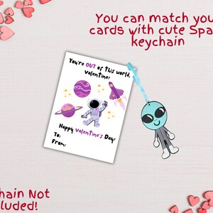 Editable Space Valentine's Day Cards, Valentine's Day Classroom Gift ...