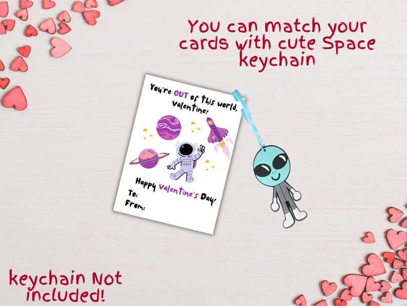 Editable Space Valentine's Day Cards, Valentine's Day Classroom Gift ...