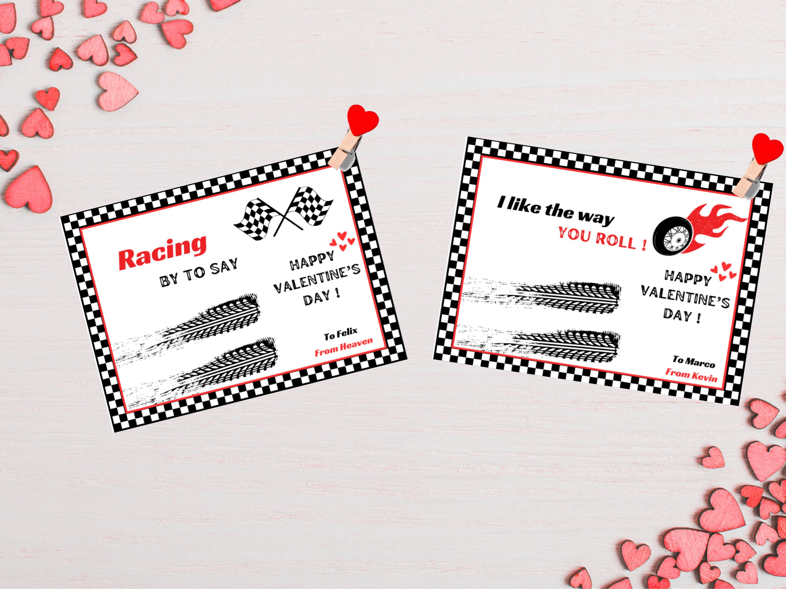 Editable Racing Cars Valentine's Day Cards , Valentine's Day Classroom ...
