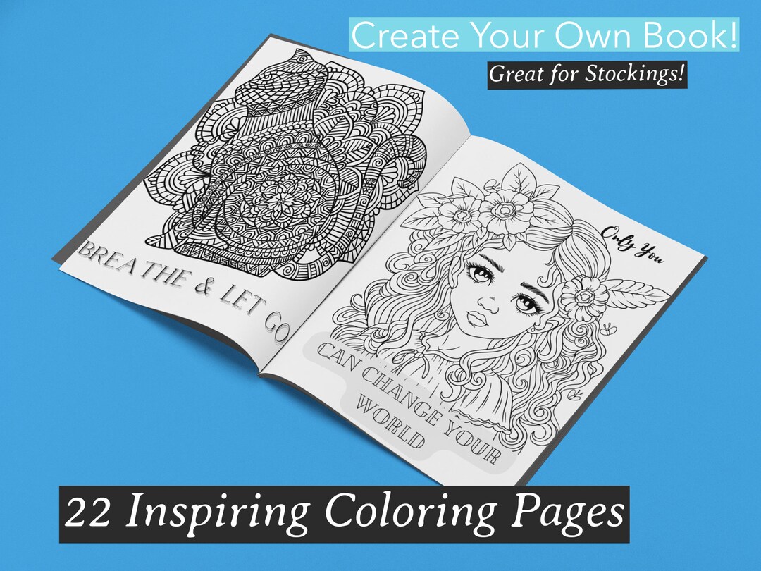 Inspirational Adult Coloring Pages Printable Self Healing - Etsy