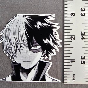 Anime Manga My Hero Academia Todoroki Stickers - Etsy