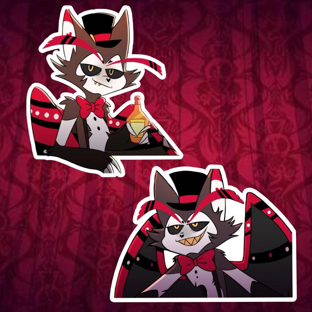 Hazbin Hotel Husk Stickers - Etsy