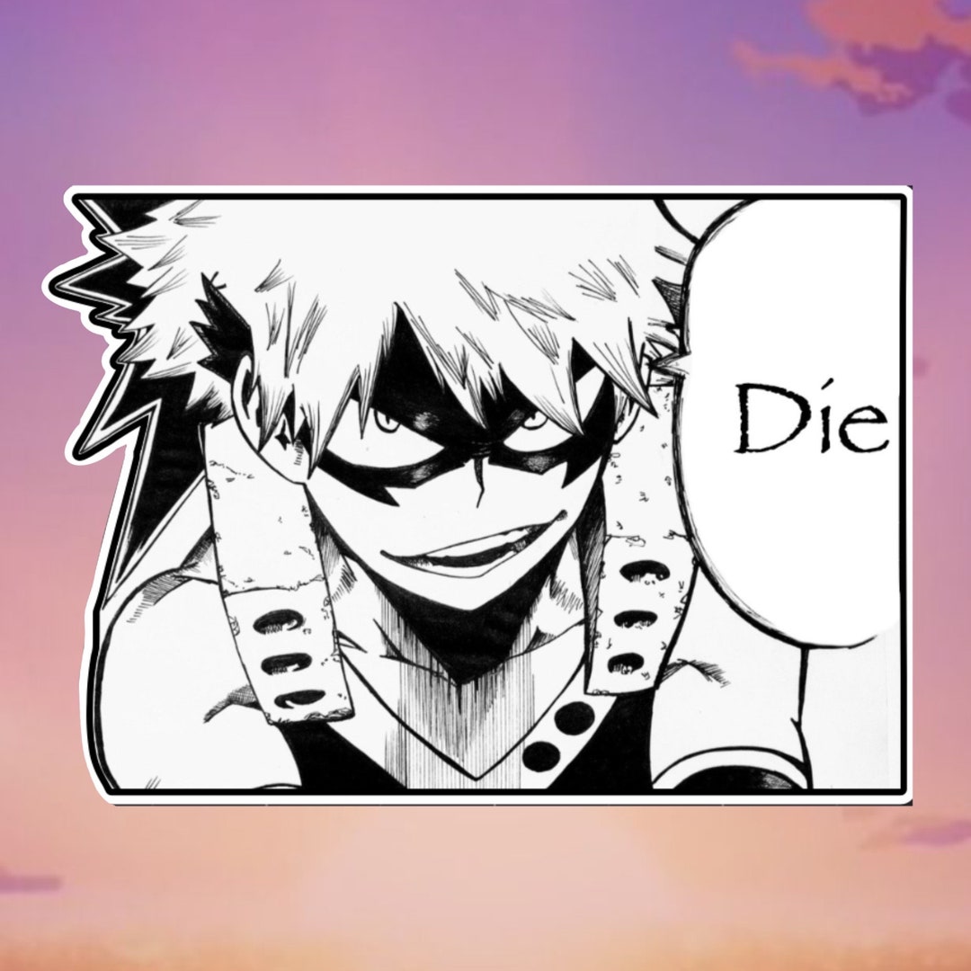Anime Manga My Hero Academia Bakugo Stickers - Etsy