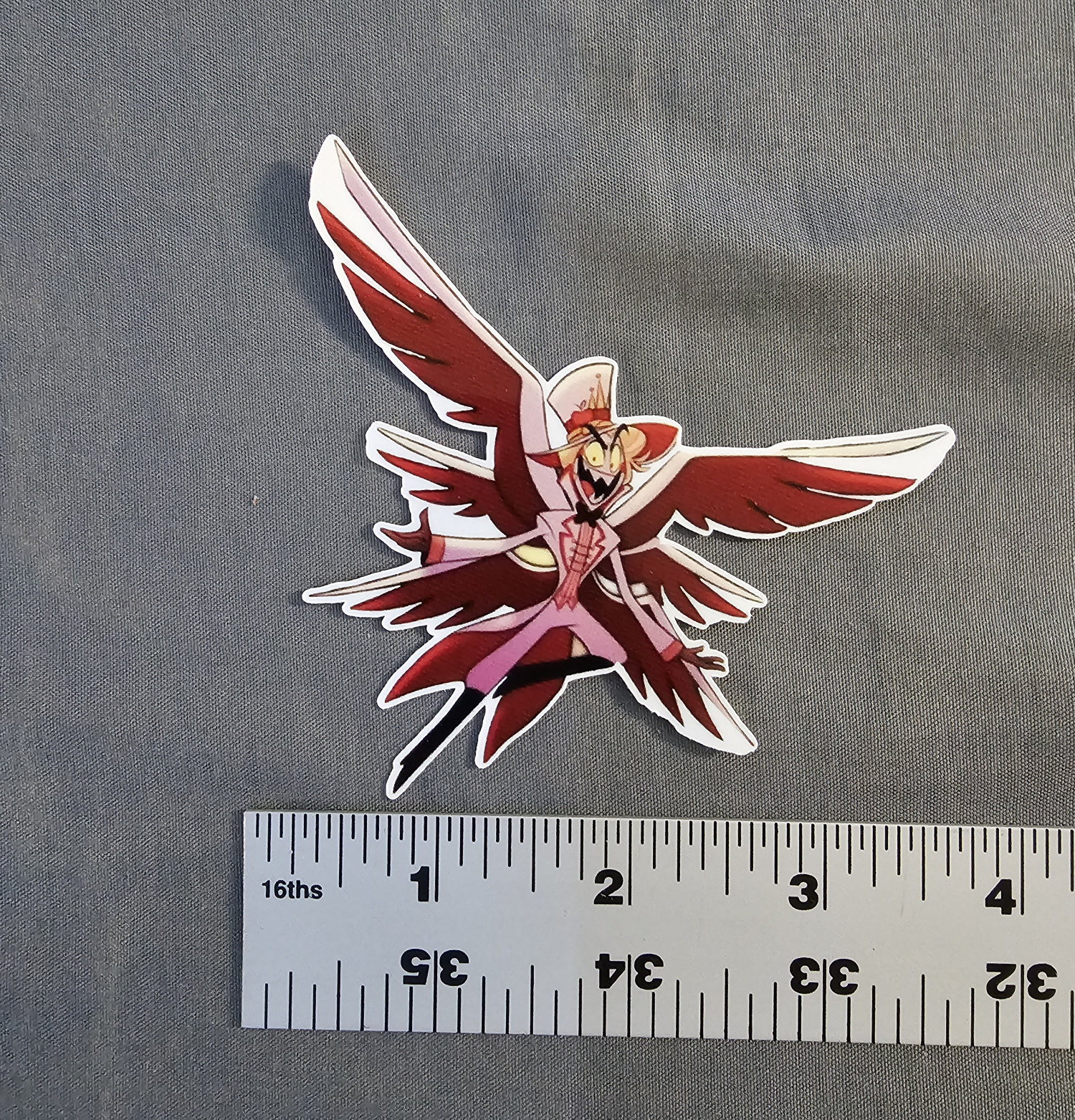 Hazbin Hotel Lucifer Flying Sticker - Etsy