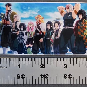 Anime Manga Demon Slayer Hashira Stickers - Etsy