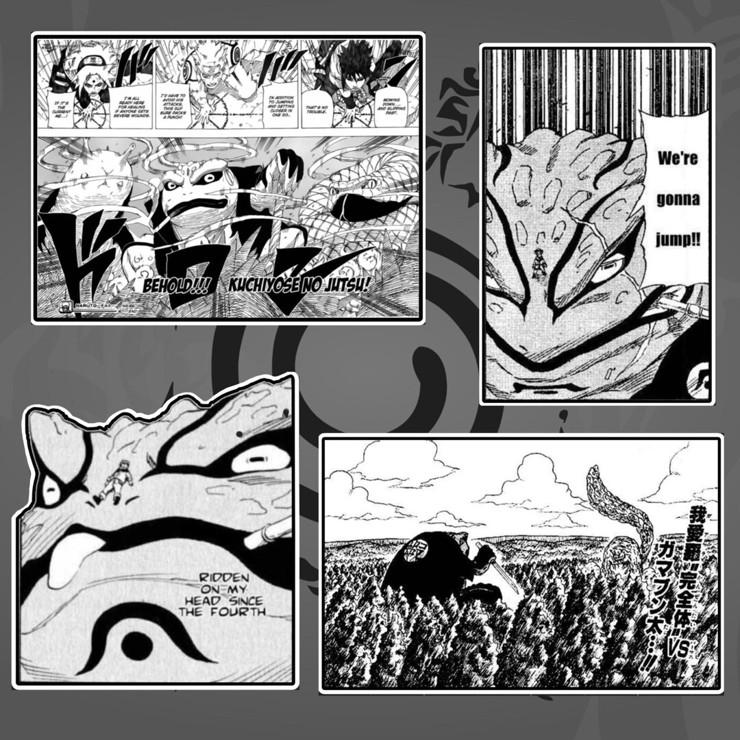Manga Anime Naruto, Gamabunta Frog Stickers - Etsy