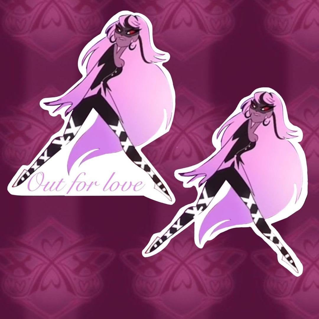 Hazbin Hotel Carmilla Out for Love Sticker - Etsy