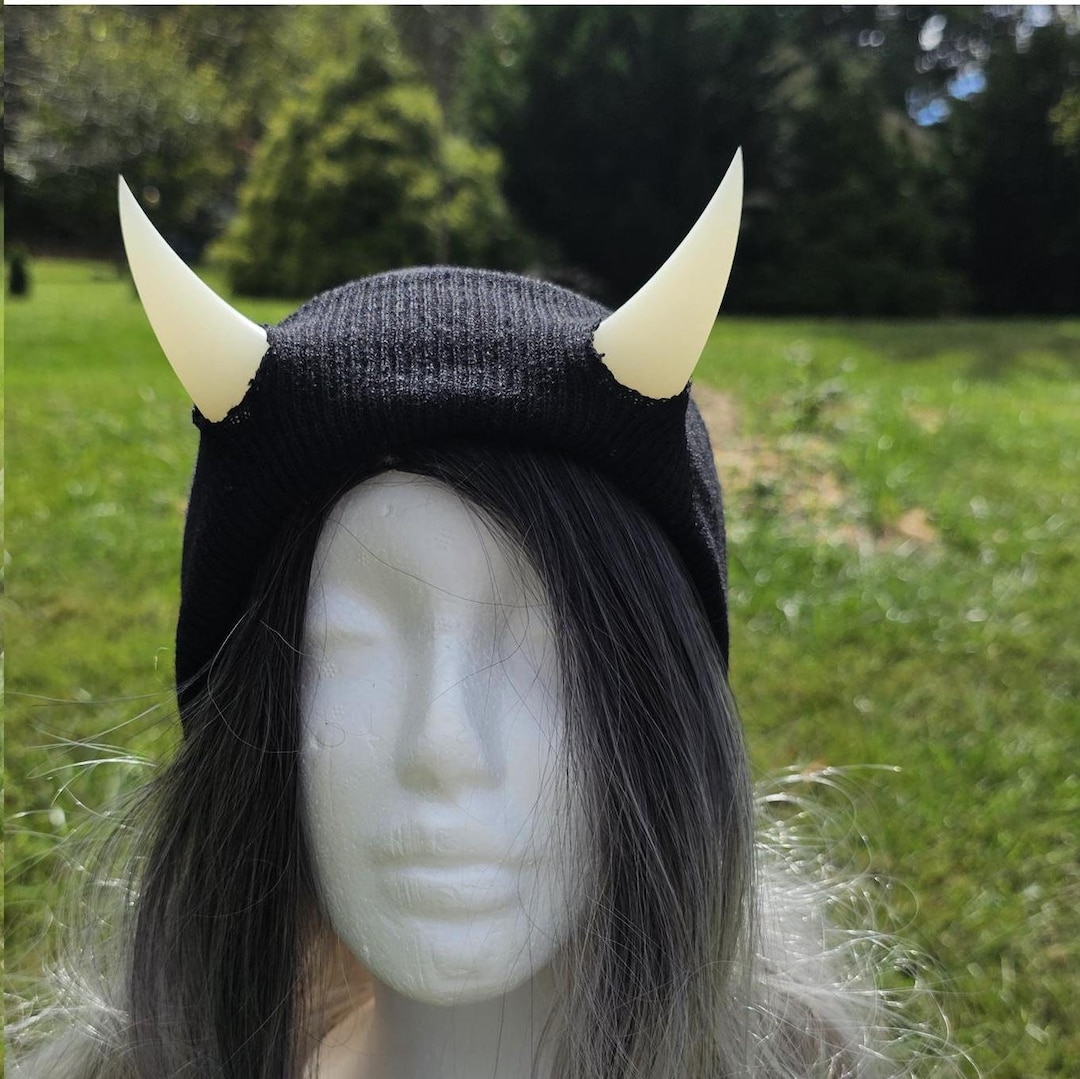 Resin Horn Beanie | Horned Headwear | Costume Accessories | Cosplay ...