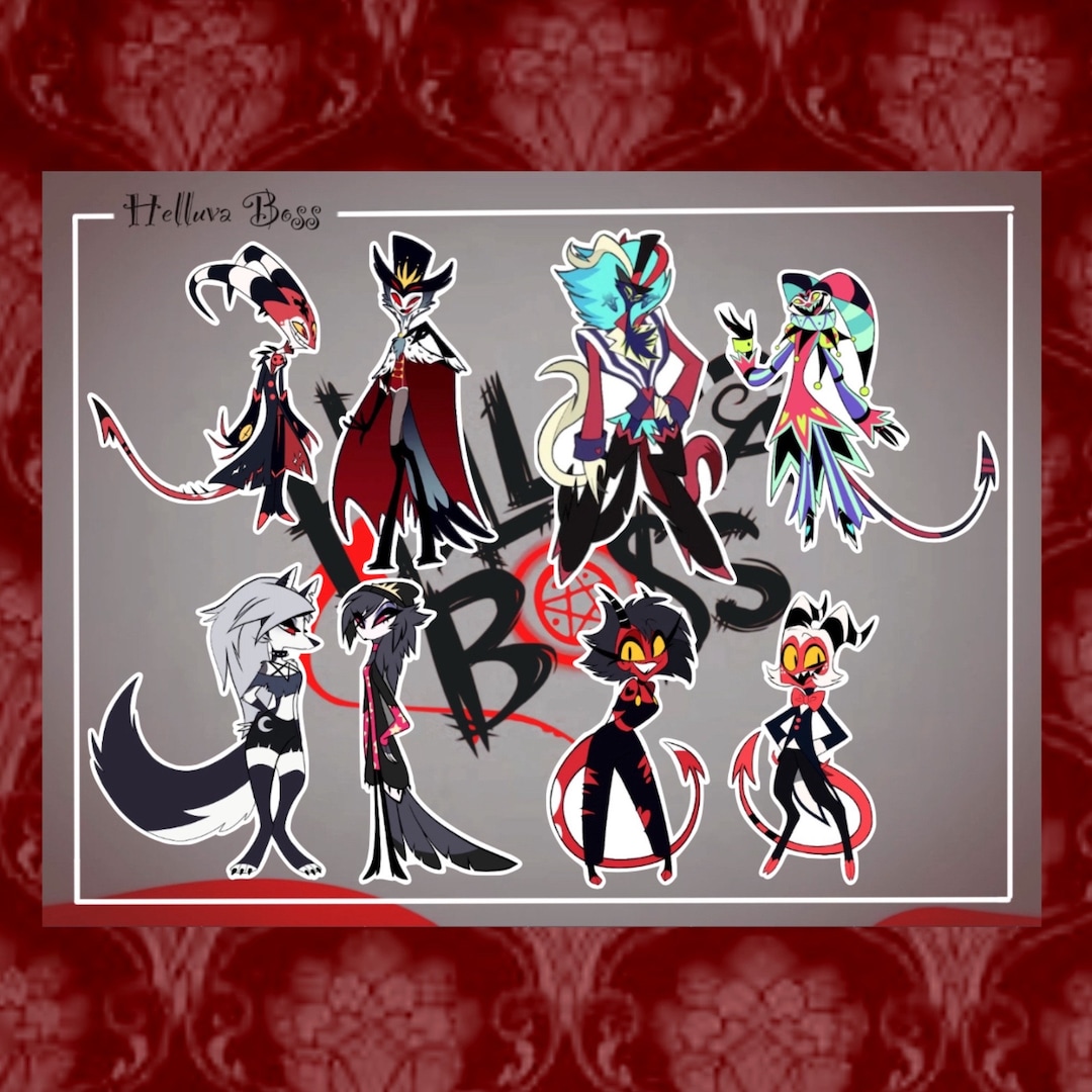 Helluva Boss Main Characters Sticker Sheet - Etsy Portugal