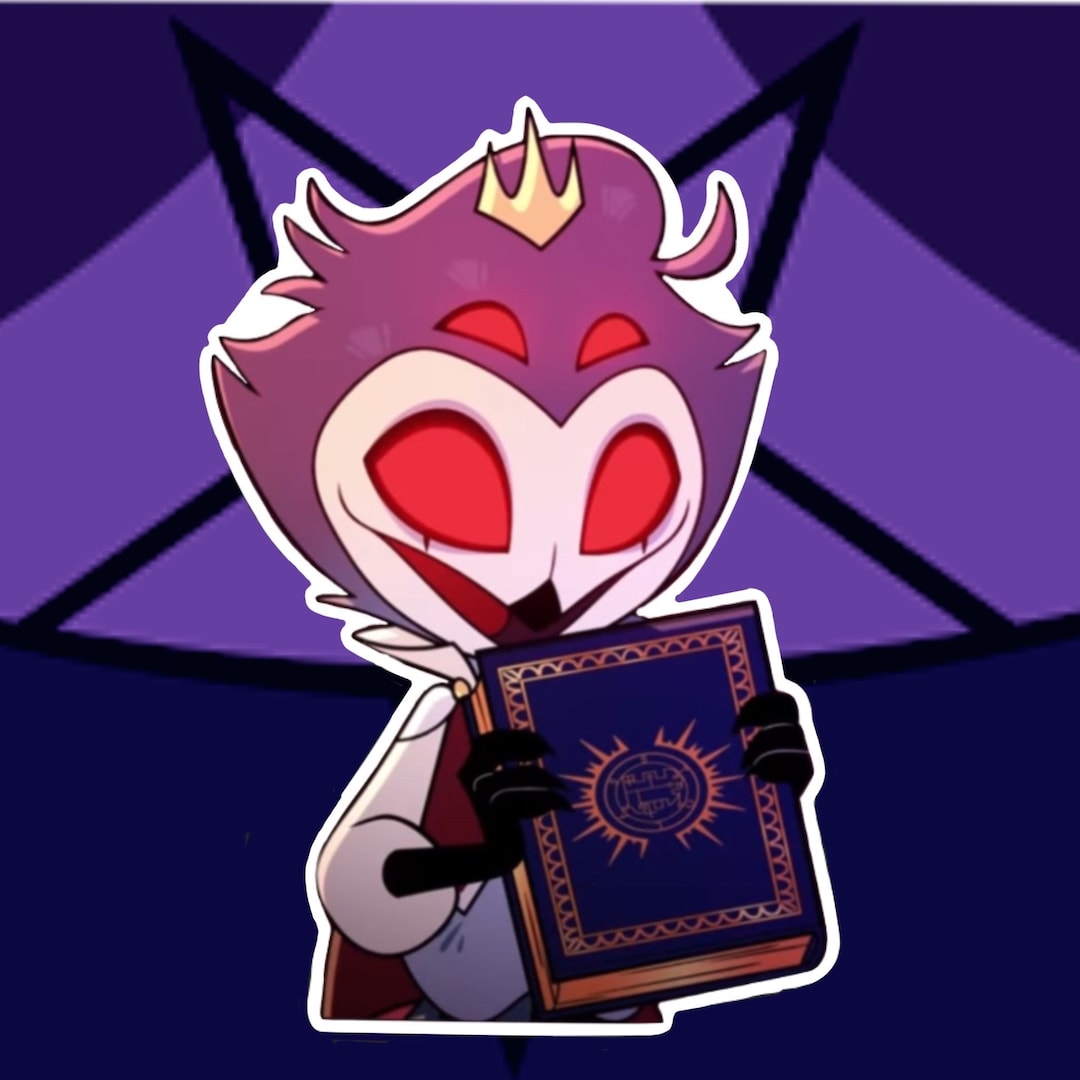 Helluva Boss Stolas Child With Grimoire Sticker - Etsy
