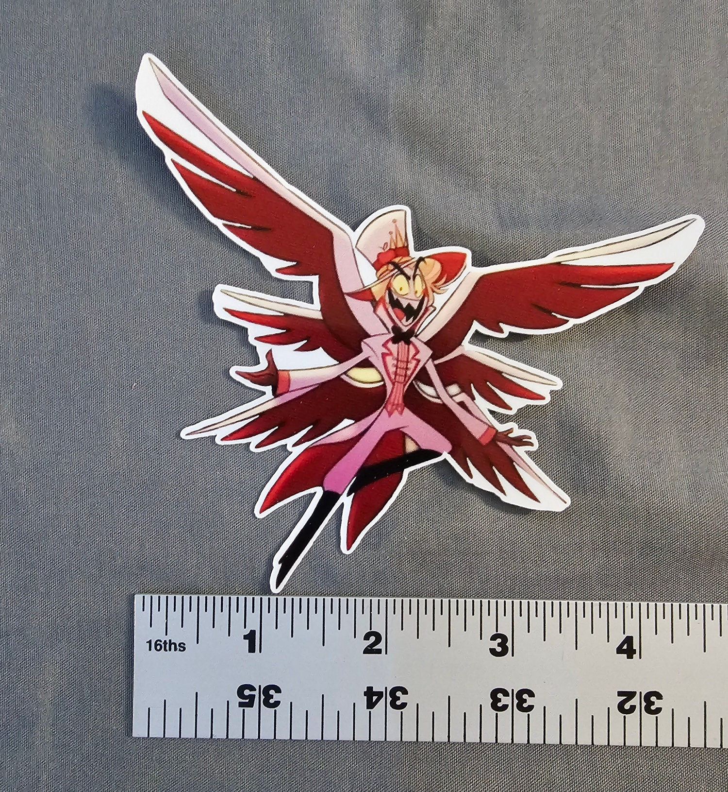 Hazbin Hotel Lucifer Flying Sticker - Etsy
