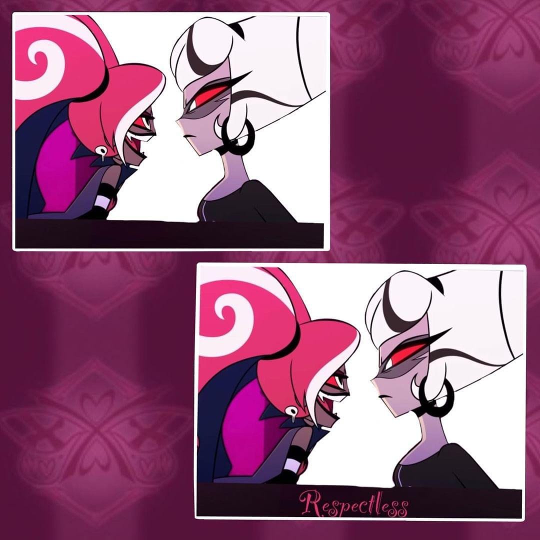 Hazbin Hotel Velvette & Carmilla, Respectless Sticker - Etsy